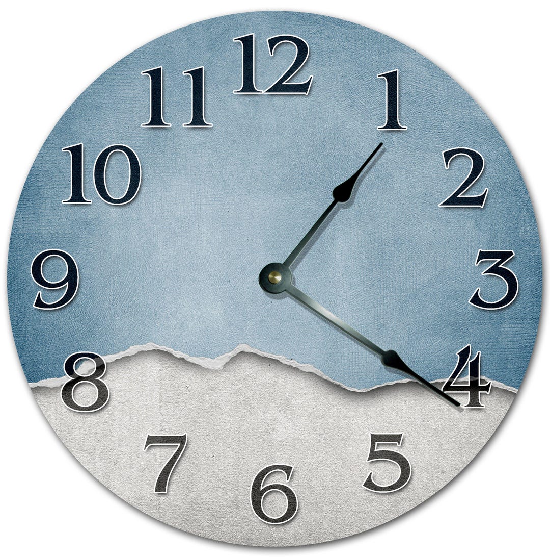 Open Face Wall Clock: Silent Modern Style (10.5 Inch MDF) - Etsy