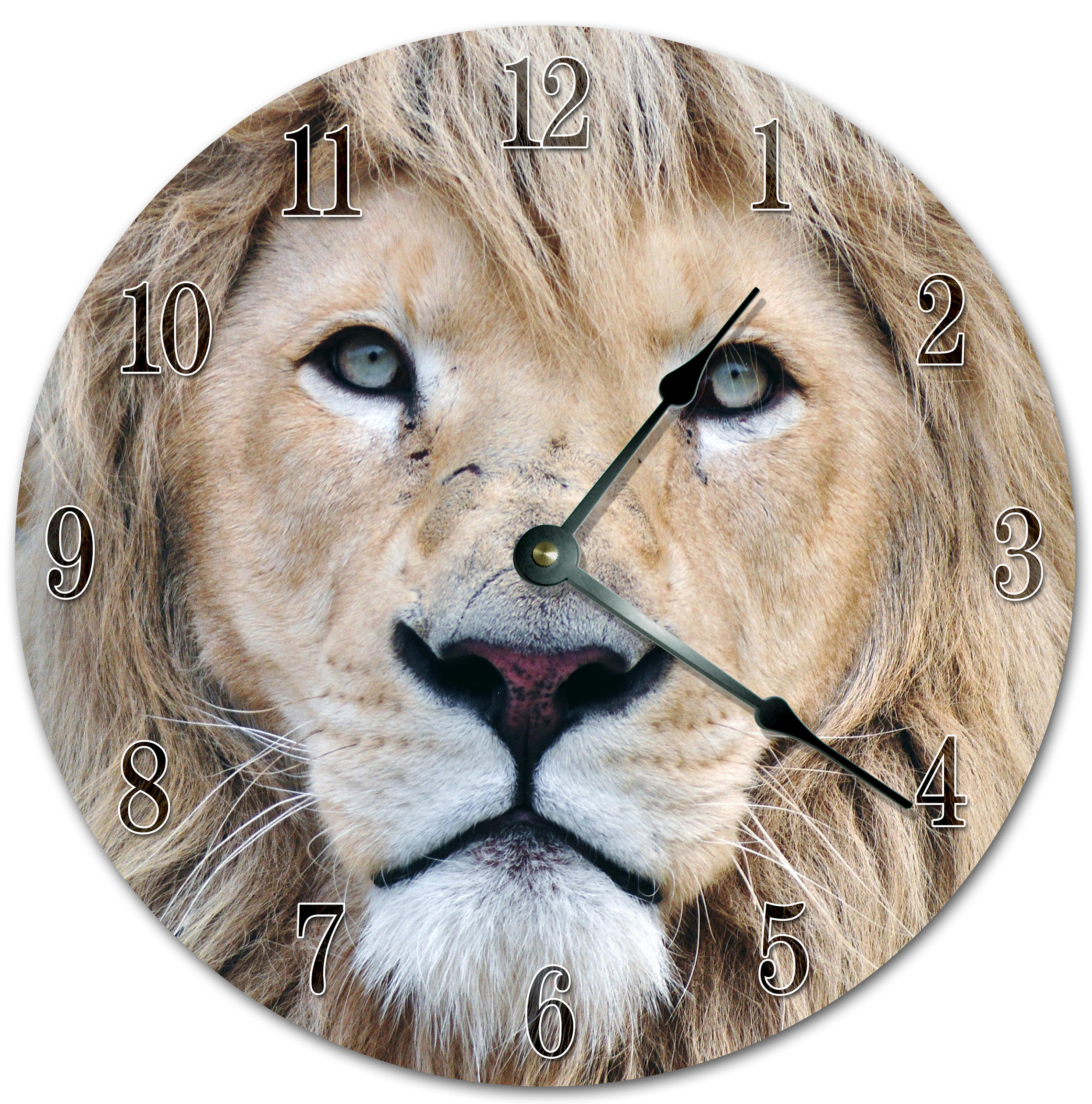 10.5 LION Clock Living Room Clock Large 10.5 | Etsy