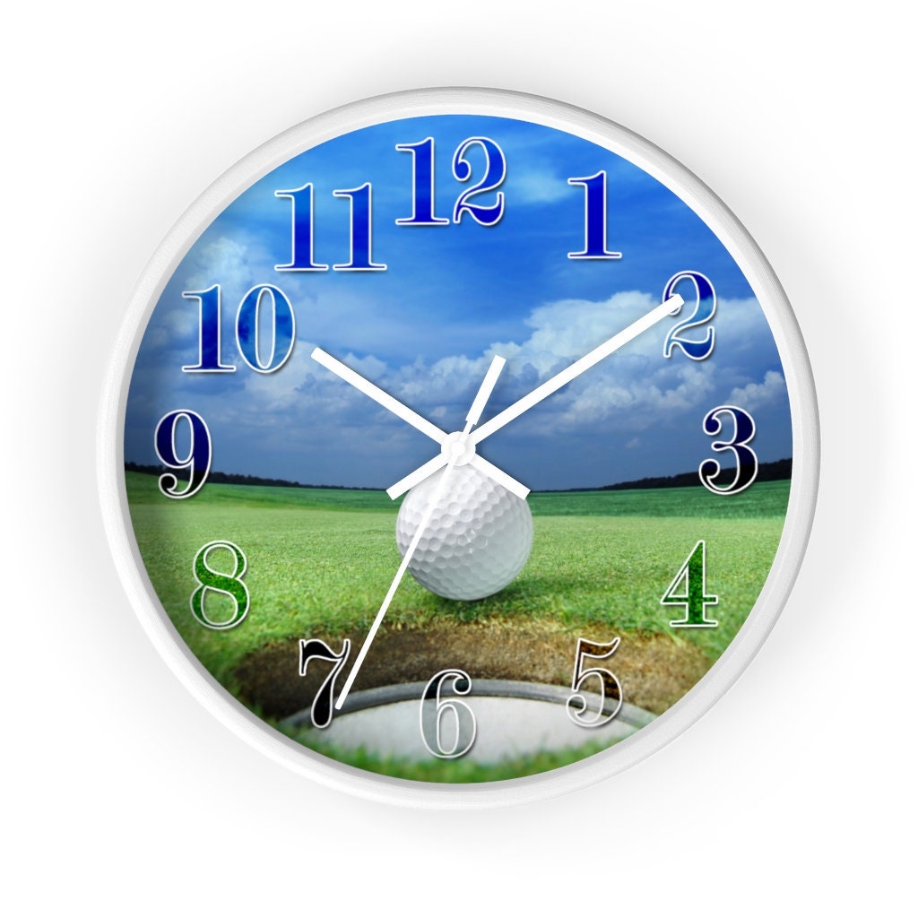 10 SILENT GOLF CLOCK Fathers Day Gift From Son Dad | Etsy