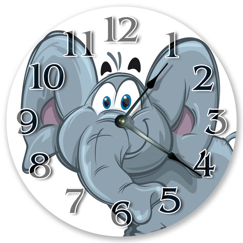 Elephant Clock - Etsy