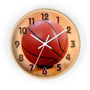 10 BASKETBALL SPORTS DECOR Wall Clock Fathers Day Gift From Son ...