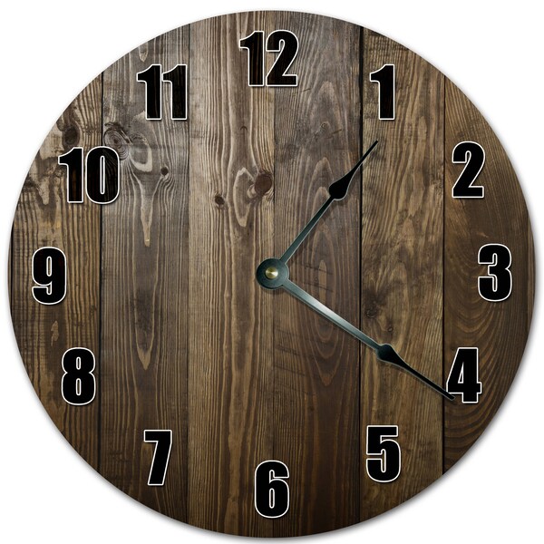 Wooden Plank Clock - Etsy