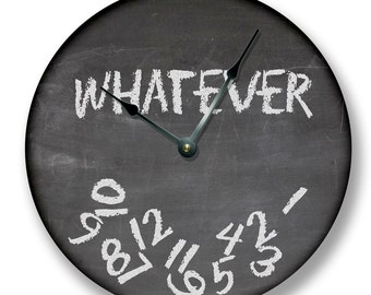Whatever Wall Clock - Etsy
