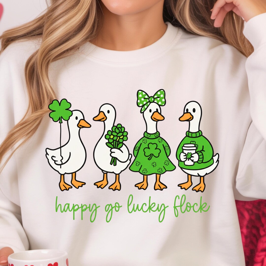 Retro St Patricks Day Goose PNG Digital Download,printable, Digital Art ...