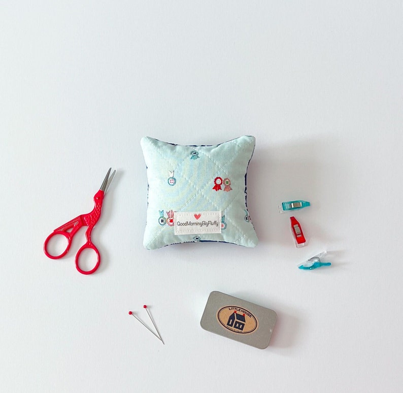 Cross Stitched Granny Square Pincushion Quilted Pincushion Sewing ...