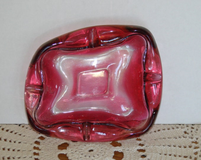 Vintage Pink Ashtray From the Depression Glass Era - Etsy