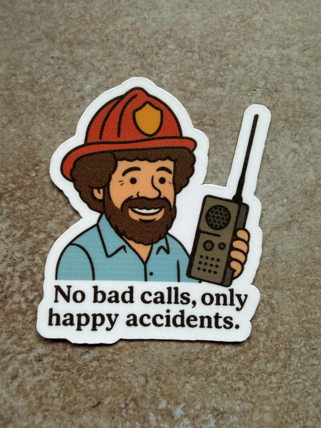 Happy Accidents Fire Sticker - Etsy