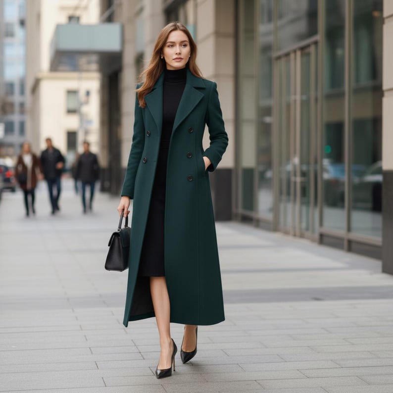 Casual Long Coat Sewing Pattern | Wool Coat | British Wool Overcoat ...