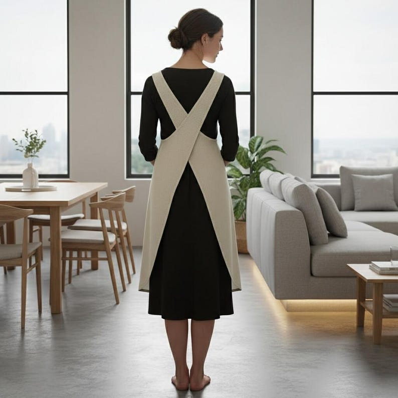 Cross-back Apron Sewing Pattern • Japanese Pinafore (digital Download ...