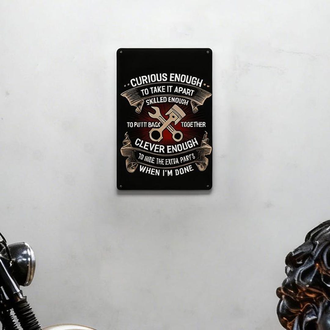 Clever Enough to Hide the Extra Part's When I'M Done Metal Sign,cabin ...