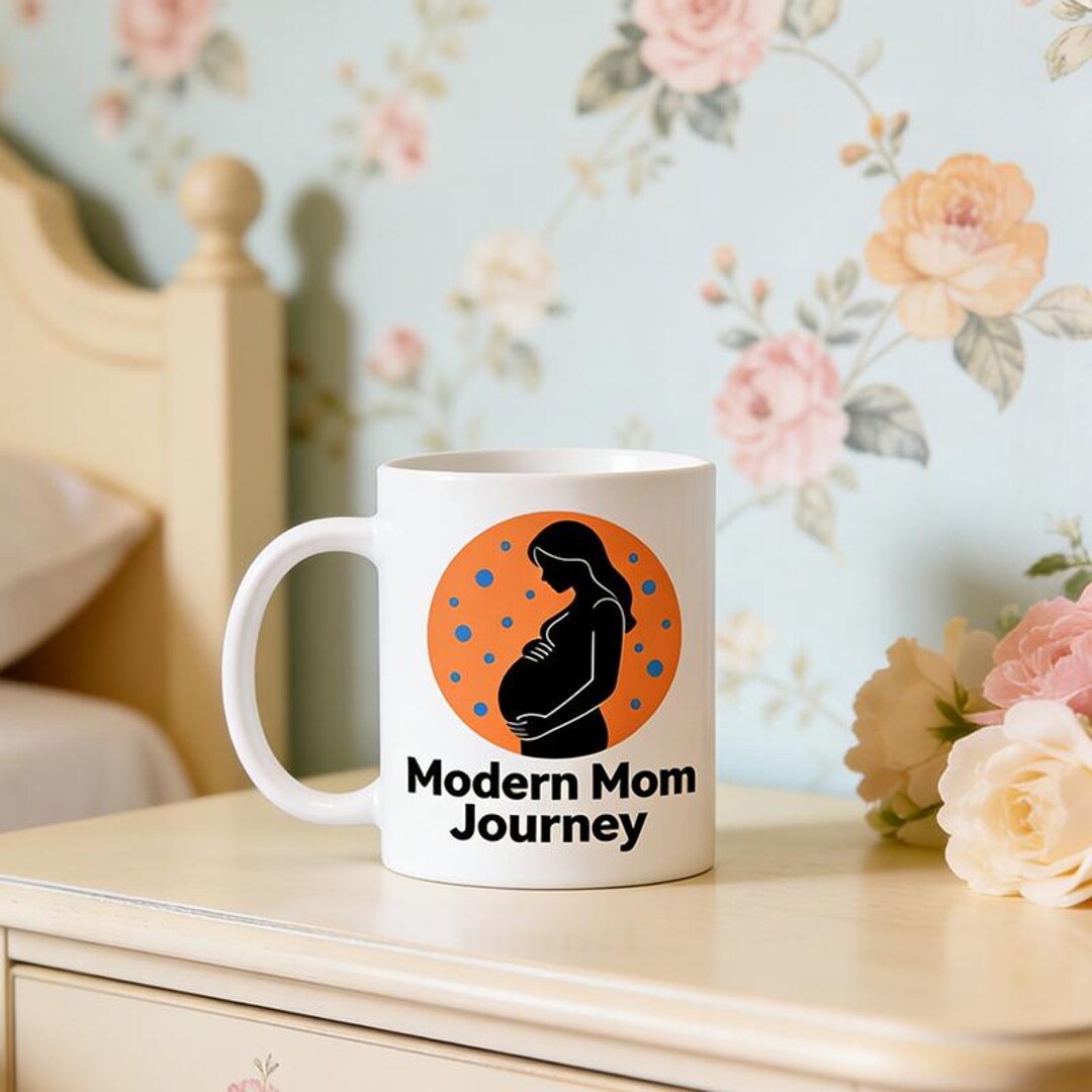 Modern Mom Journey Pregnancy Ceramic Mug,empowering Coffee Tea Cup for ...
