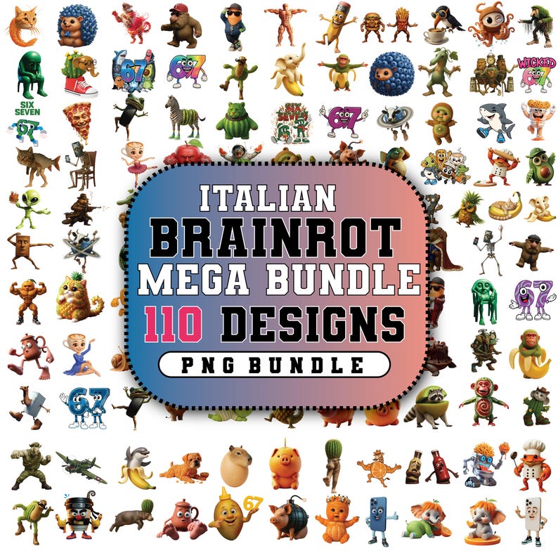 Italian Brainrot Png,tralalero Tralala,bombardino Cocodrilo,rhino ...