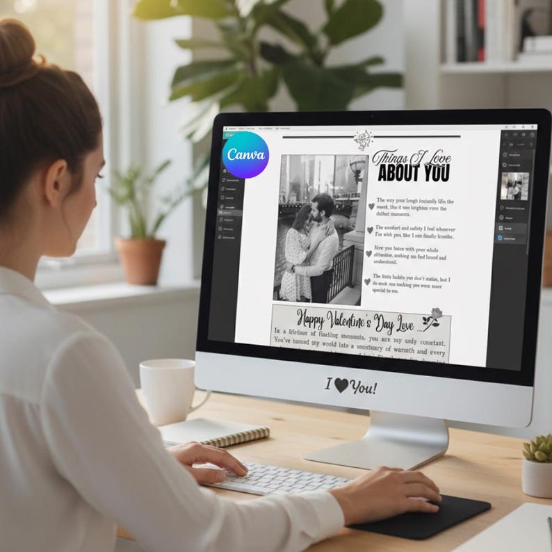 Personalized Love Story Newspaper Template, Valentine's Day Gift (canva ...