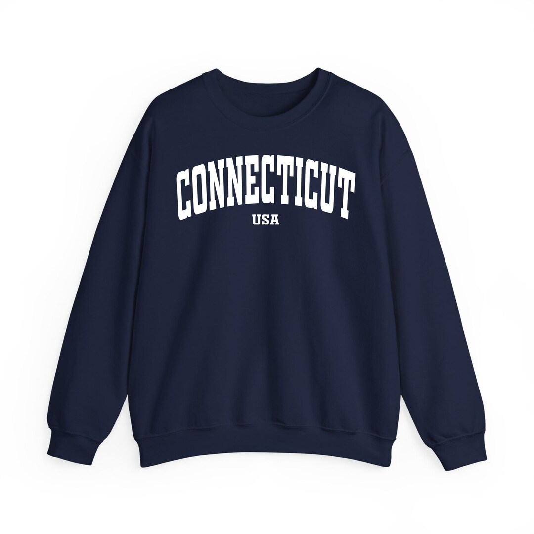 Connecticut Usa Sweatshirt Hoodie T-shirt: New England Colonial Coastal ...