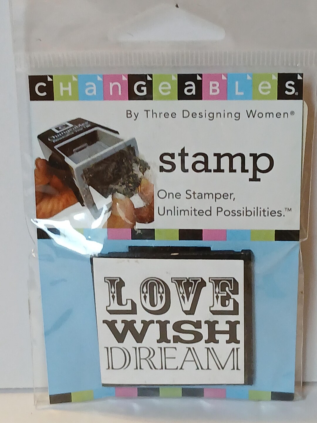 Love Wish Dream Changeables by Three Designing Women Phrases Stamp ...