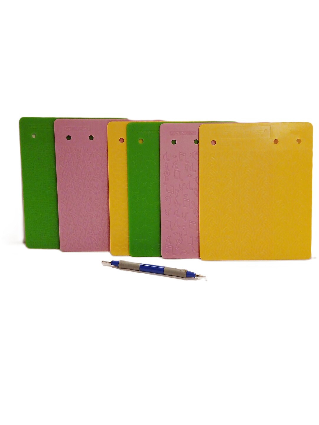 Vintage Fiskars Embossing Plates Set, Paper Craft Texture Tool - Etsy