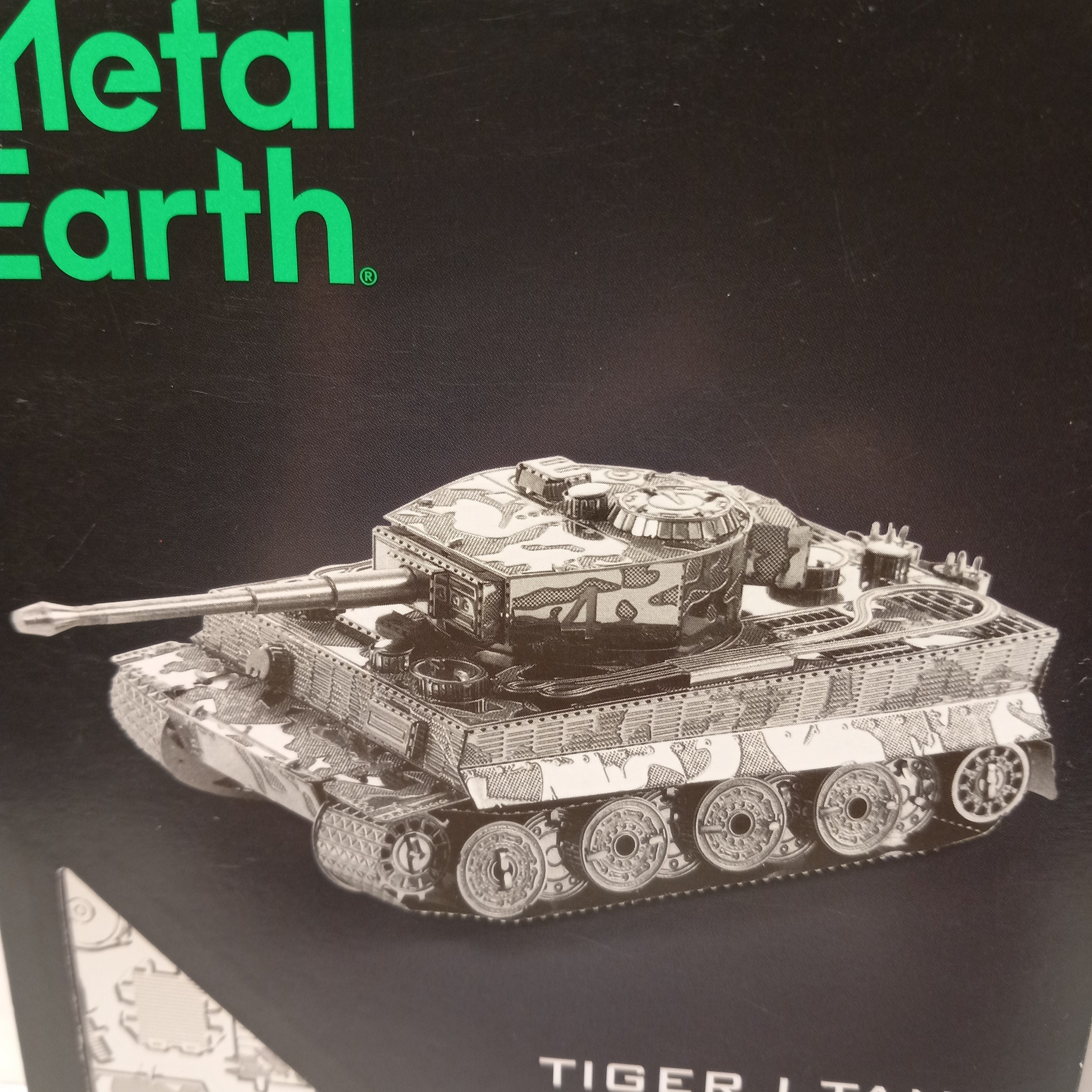 Metal Earth Tank 3D Metal Model Kit,silver,tiger 1 Tank - Etsy