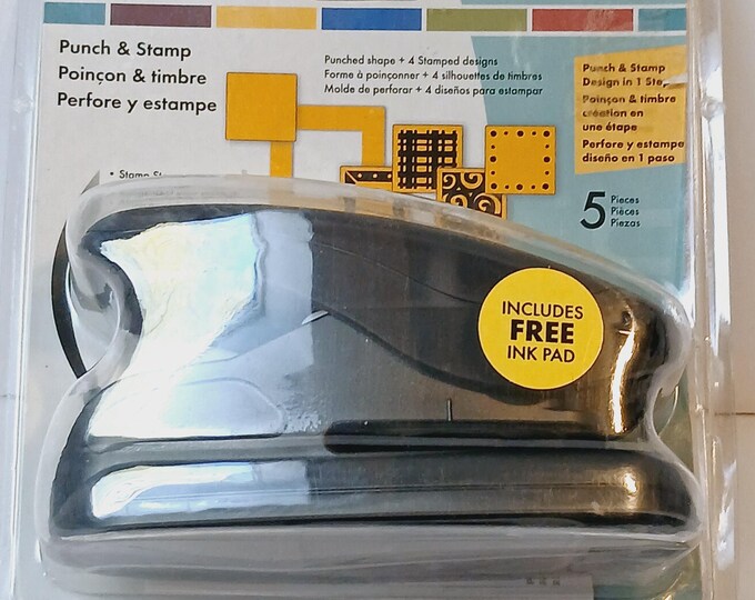 EK Success Paper Shapers Punch & Stamp Set 5pc Crafting Tool for Card ...