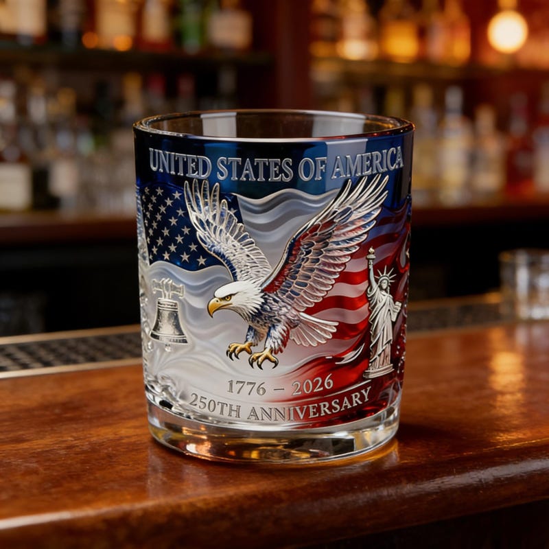 Usa 250 Anniversary Glassware - Etsy