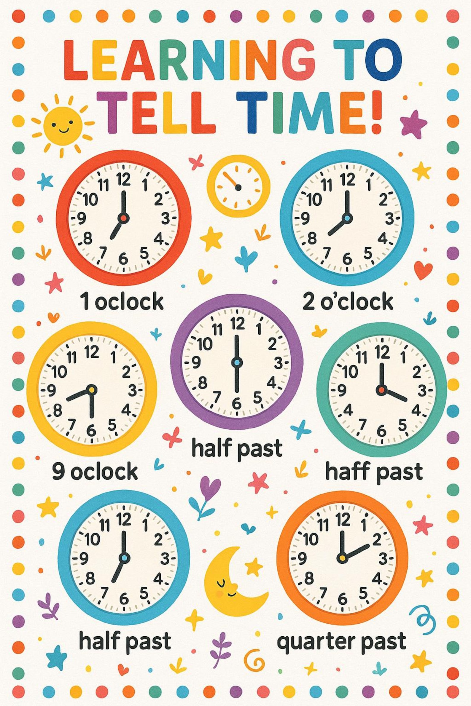 Preschool Learning Posters | Set of 5 Classroom Decor (digital Download ...