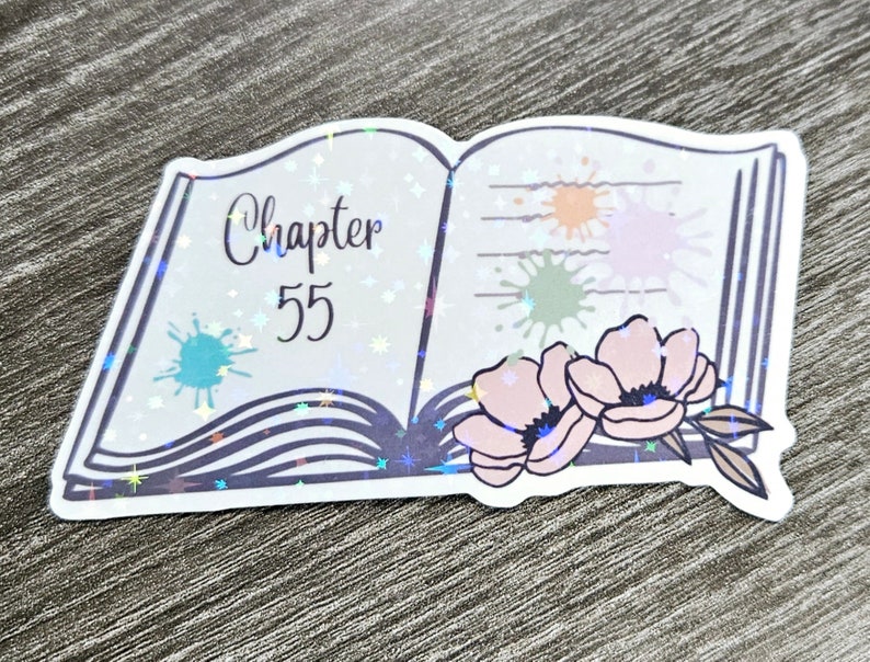 Chapter 55 Sticker | ACOTAR Inspired | Waterproof Holographic | Die Cut ...