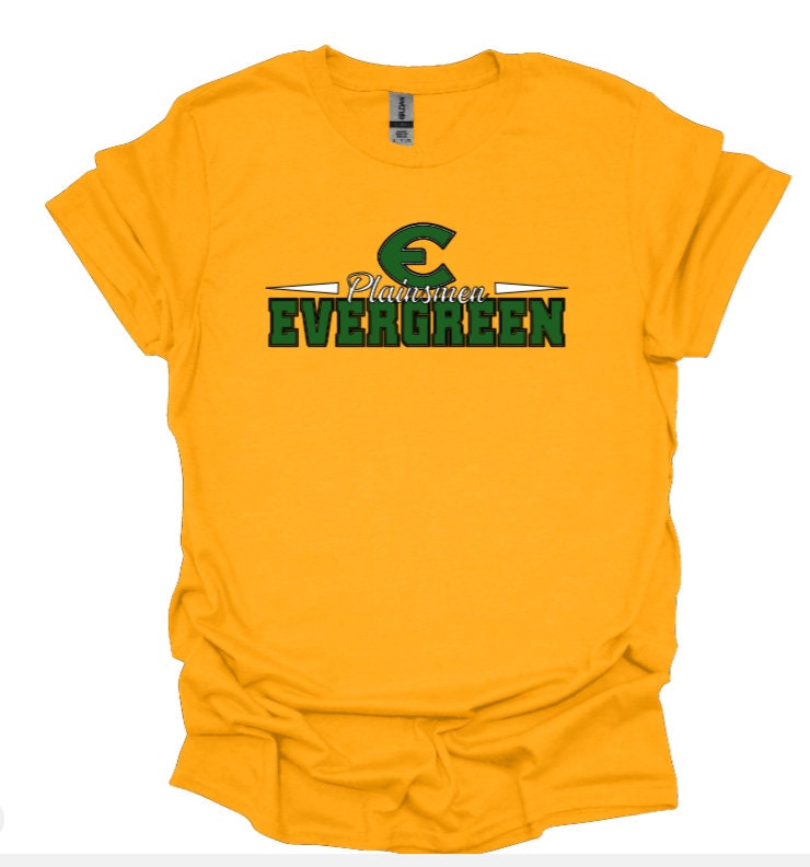 Evergreen High School Plainsman T-shirt. Multiple Color Options to ...