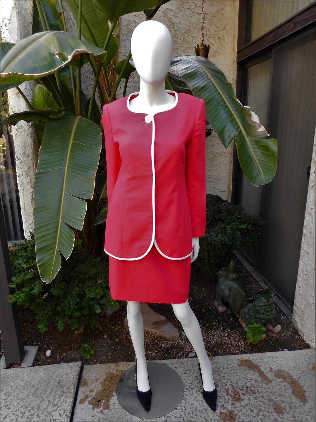 Vintage 1990's David Hayes Pink Suit Size 8 - Etsy