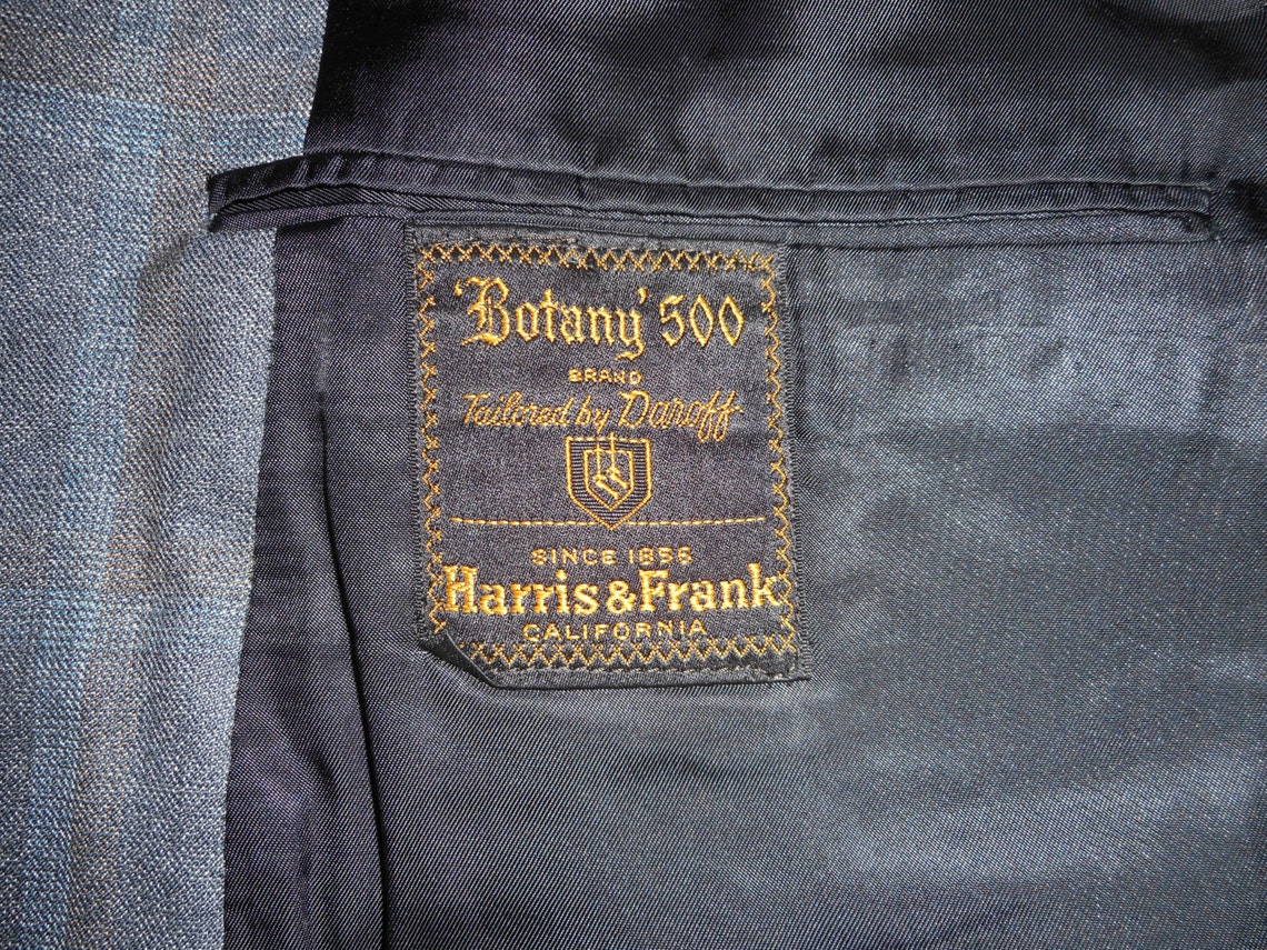 Vintage 1970's Botany 500 Grey Plaid Suit Size 39 Short - Etsy