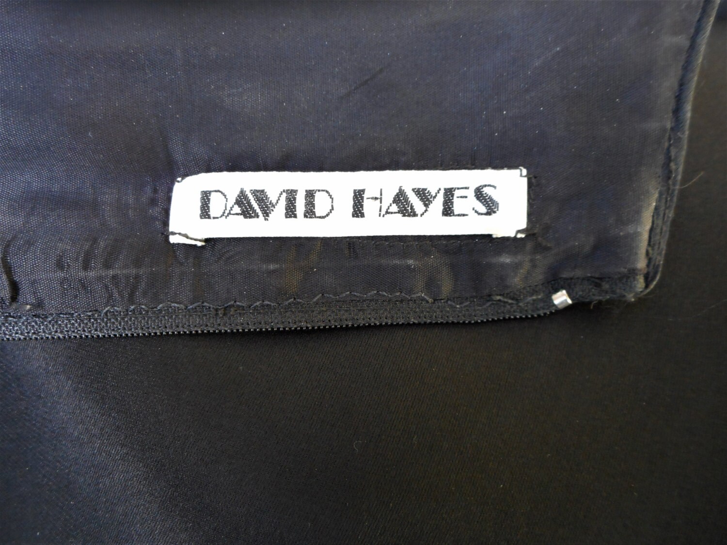 Vintage 1980's David Hayes Black Silk Cocktail Dress Size 10 - Etsy