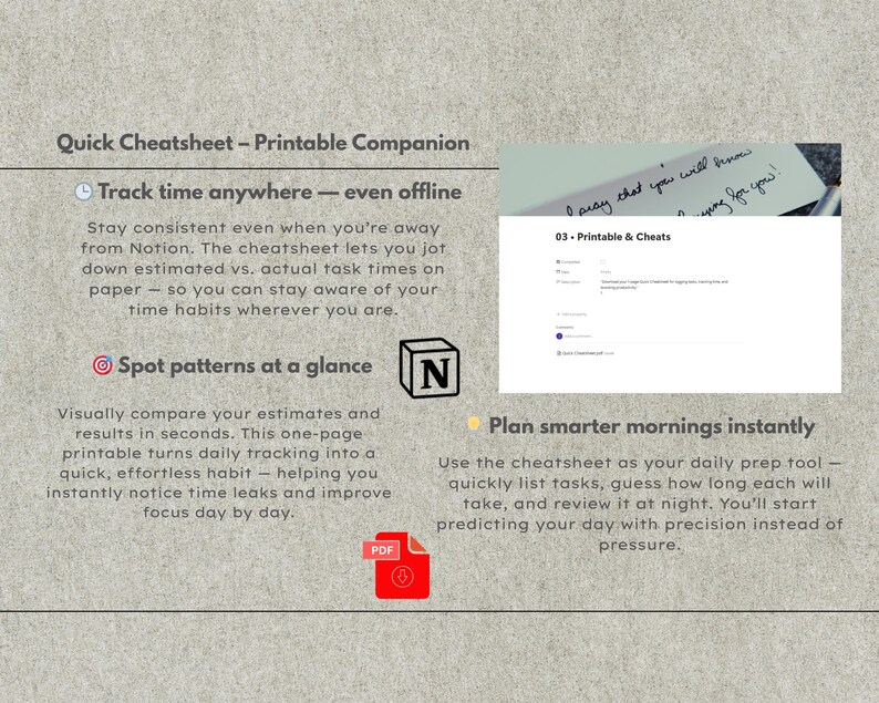 ADHD Time Management: Time Blindness Tracker Notion Template (printable ...