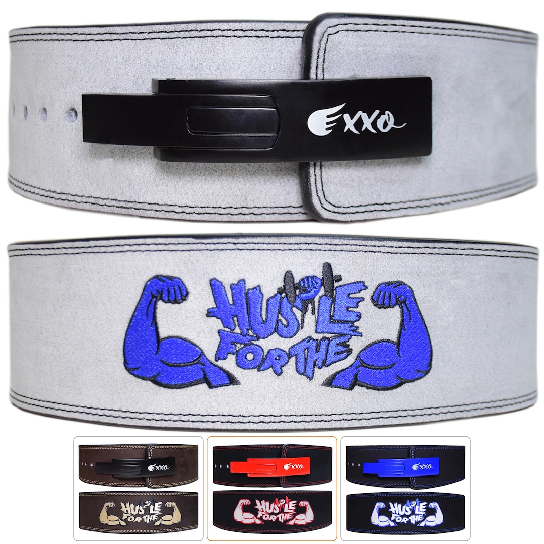 Lever Powerlifting Belt 10mm - Suede Leather Weightlifting, Gym & PR ...
