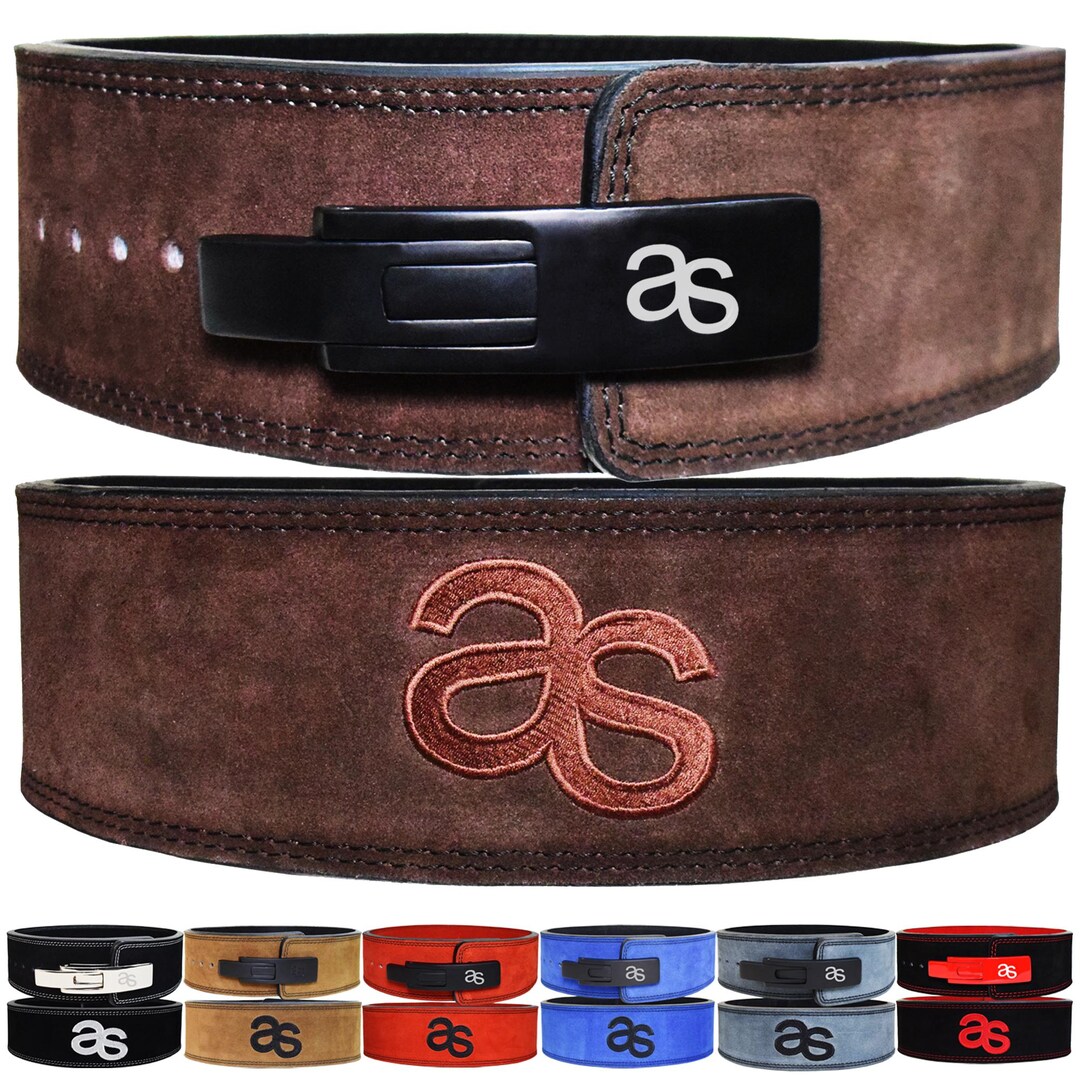 Weightlifting Lever Belt 13mm – Suede Leather Powerlifting Belt for Gym ...