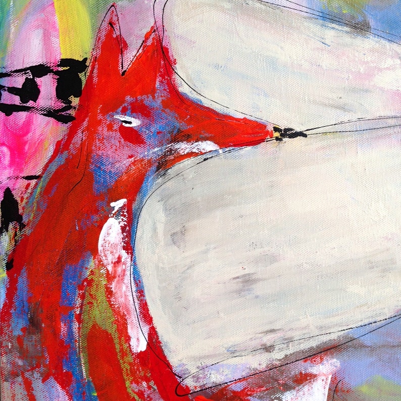 Original Acrylic Painting on Stretched Canvas - Etsy