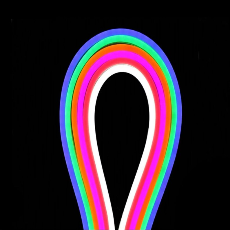 LED Single Color Mini Flex Neon Lights 12V - Etsy