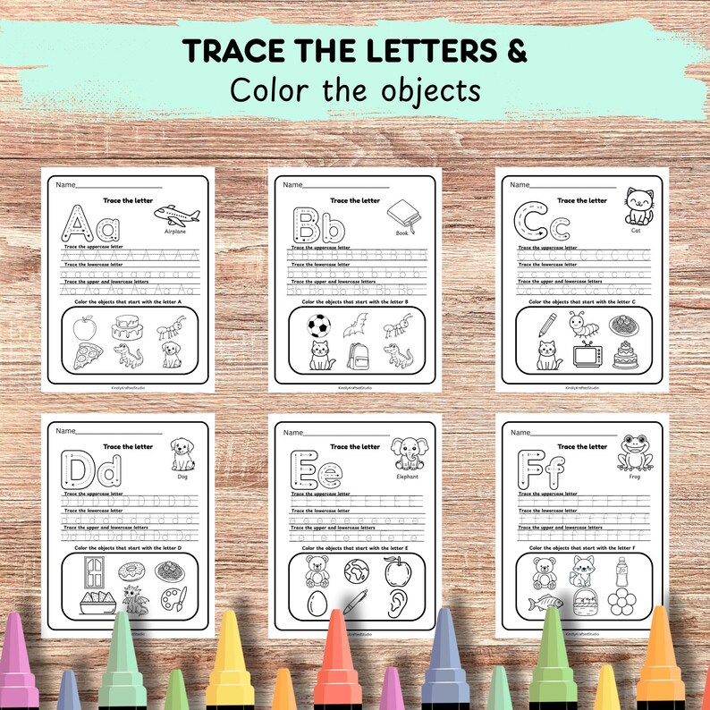A–Z Alphabet Tracing Worksheets – 26 Printable Activity Pages for ...