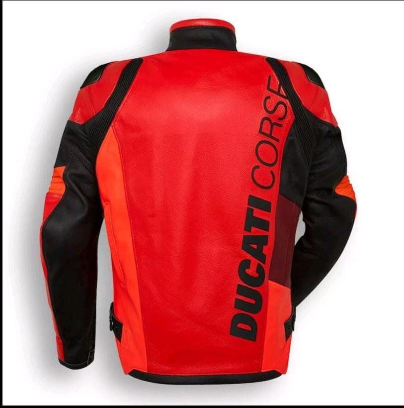 Ducati Corse Leather Racing Jacket for Men Motorcycle Gear - Etsy