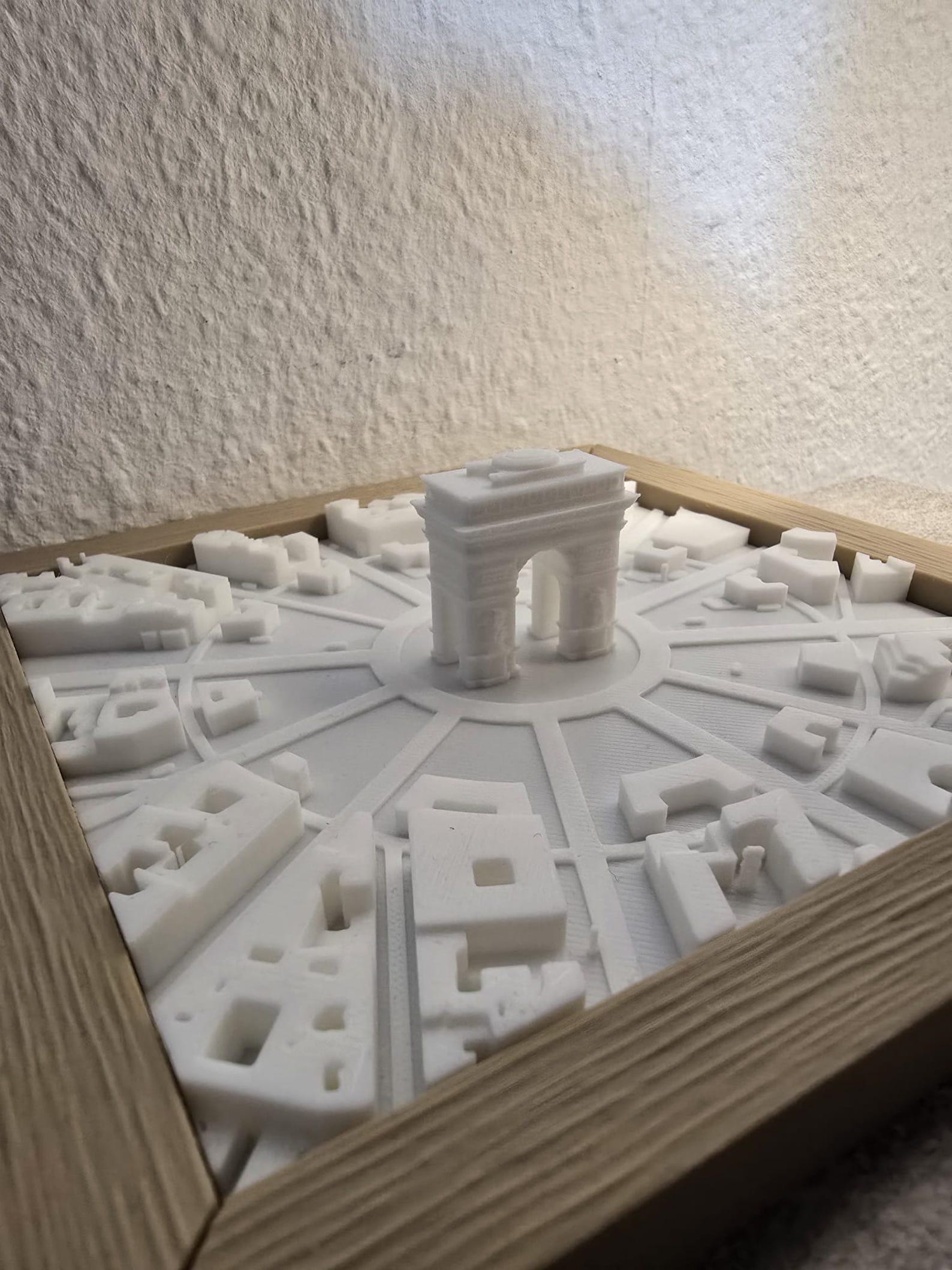 3D Printed Paris Landmark Map, Custom City Model - Etsy