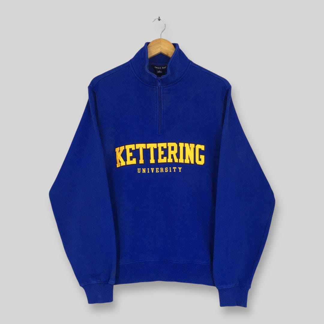 Vintage Kettering University Half Zipper Sweatshirt Small Kettering ...