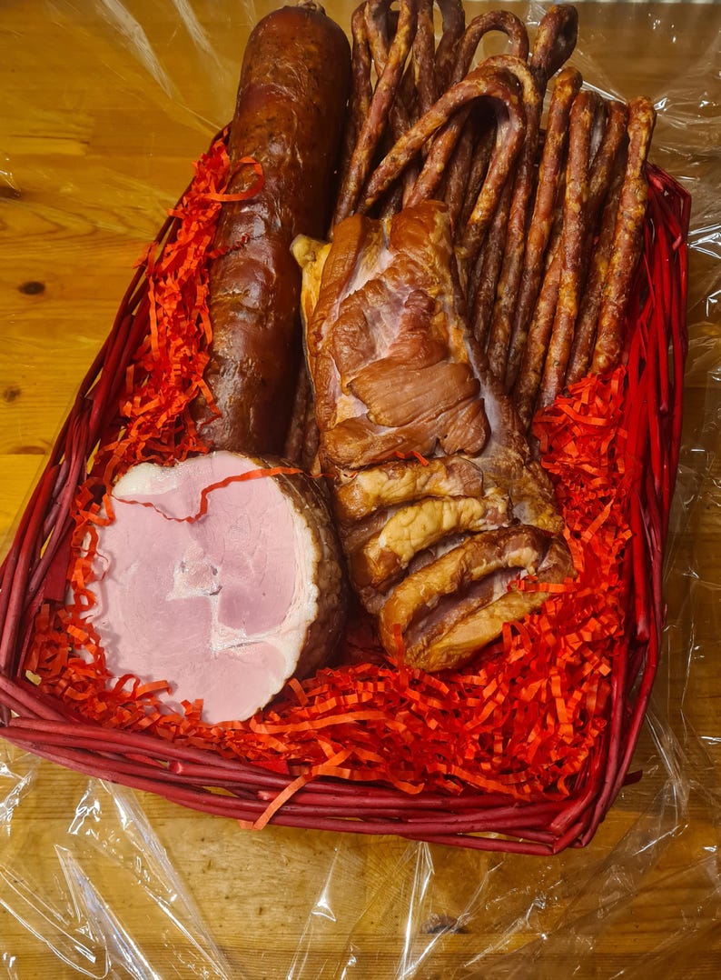 Gourmet Smoked Meats Hamper | Holiday Gift Basket | Handmade & Natural ...