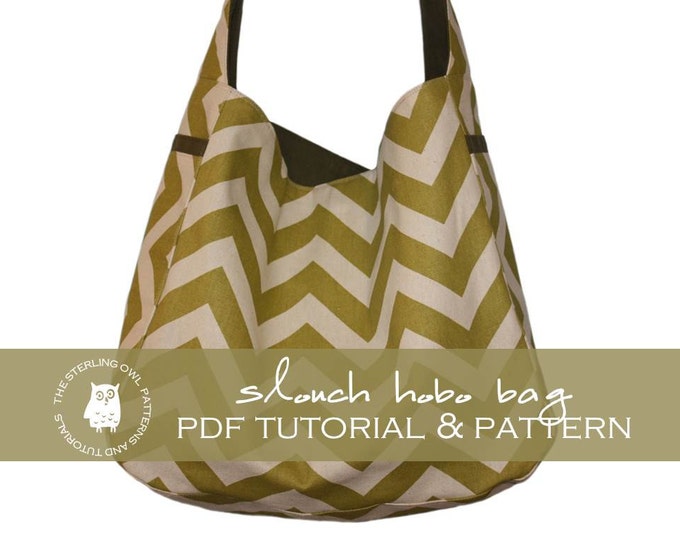 Slouch Hobo Bag PDF Tutorial and Pattern - Etsy