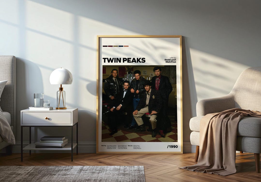 Twin Peaks TV Series Poster, Vintage Mystery Art Print, David Lynch ...