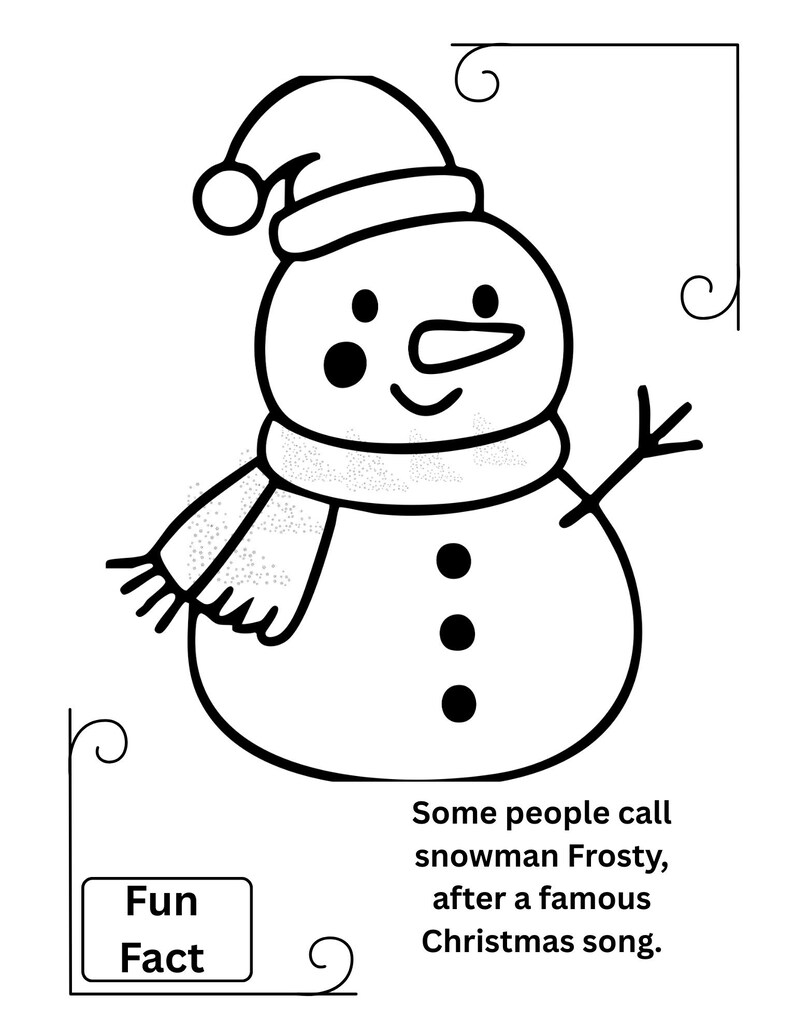 Santa Fun Facts & Colouring Pages for Kids – Christmas Printable ...