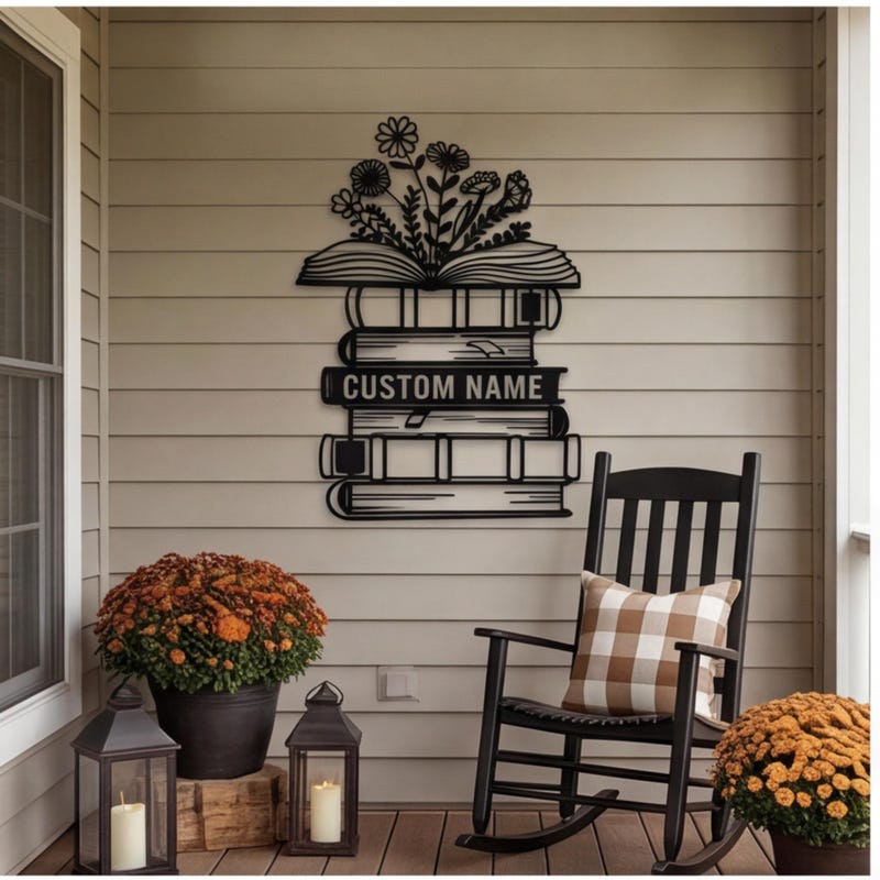 Custom Library Wall Art - Etsy