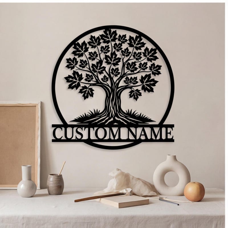 Purple Tree Art - Etsy
