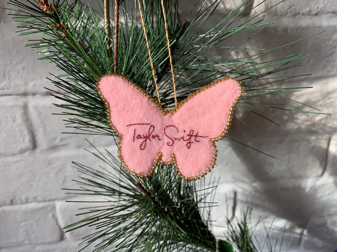Taylor Swift Felt Embroidered Ornament Lover Butterfly Limited Edition ... Taylor Swift Felt Embroidered Ornament Lover Butterfly Limited Edition ...