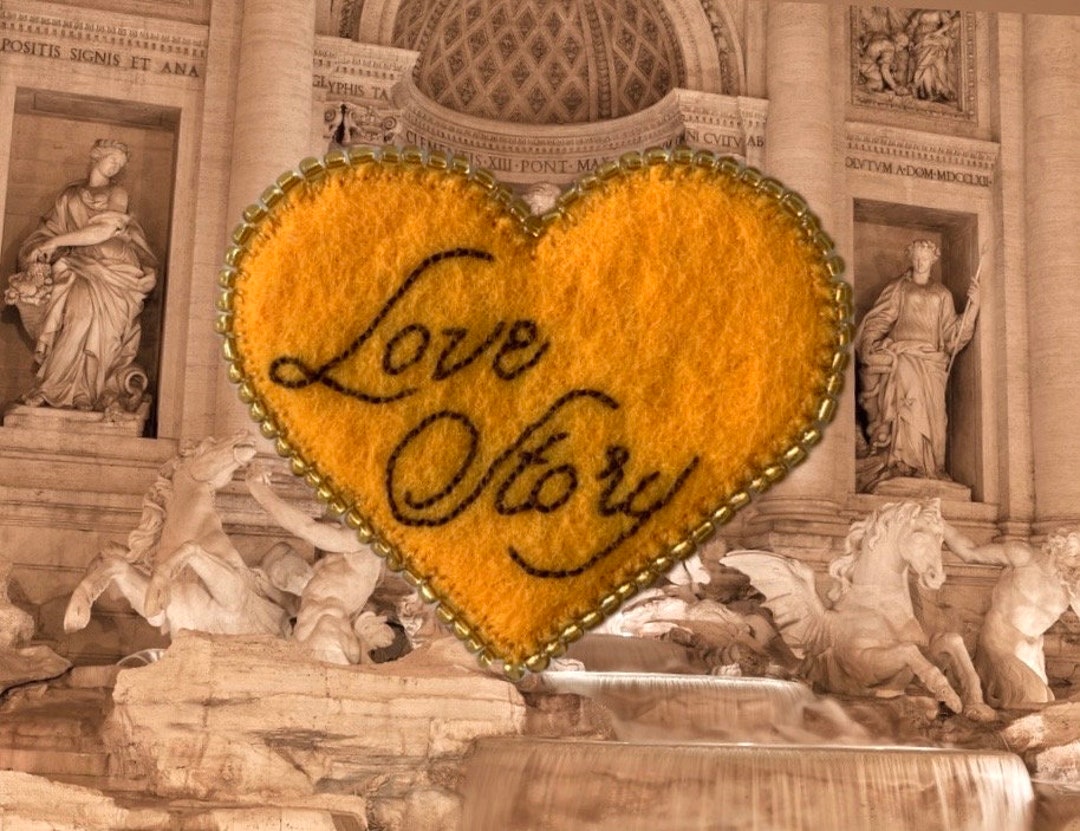 Hand Embroidered Felt Patch Fearless Love Story - Etsy