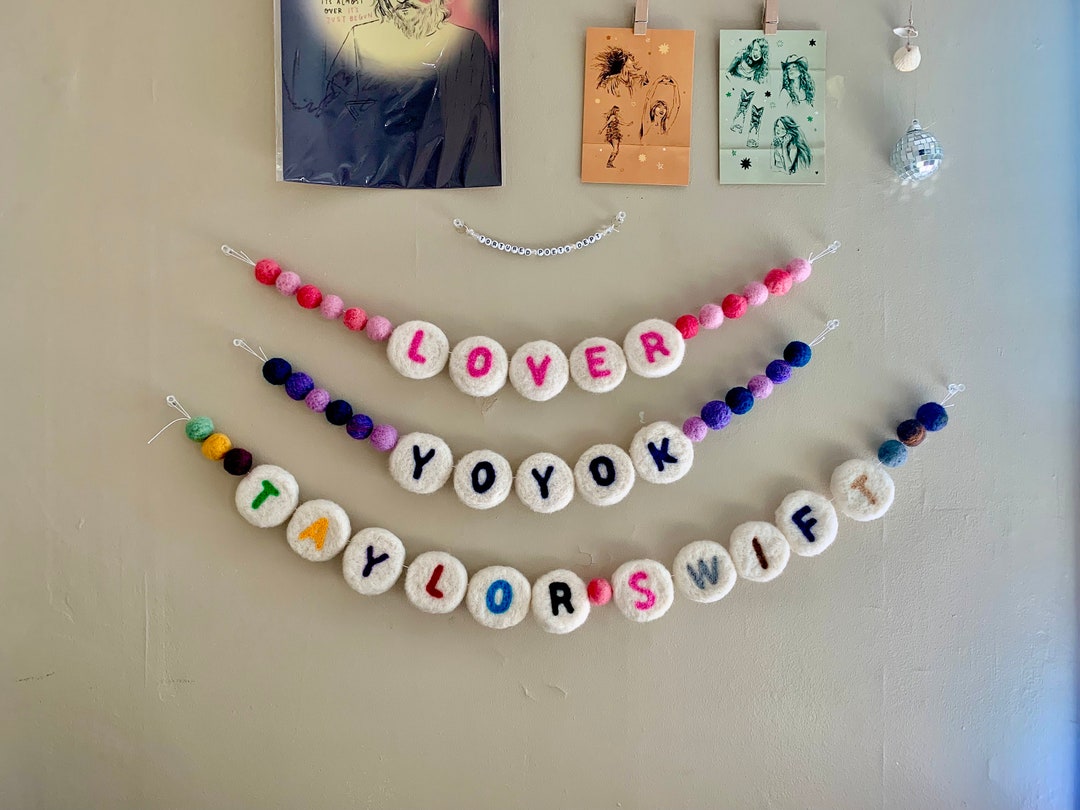 Taylor Swift Felt Jumbo Friendship Bracelet Garlands Lover Midnights ...