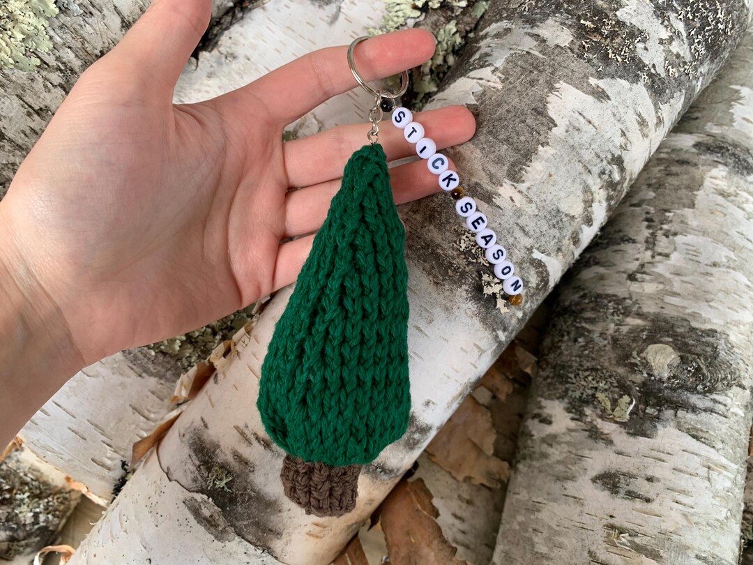 Hand Knit Noah Kahan Pine Tree Keychain Vermont New England Stick ...