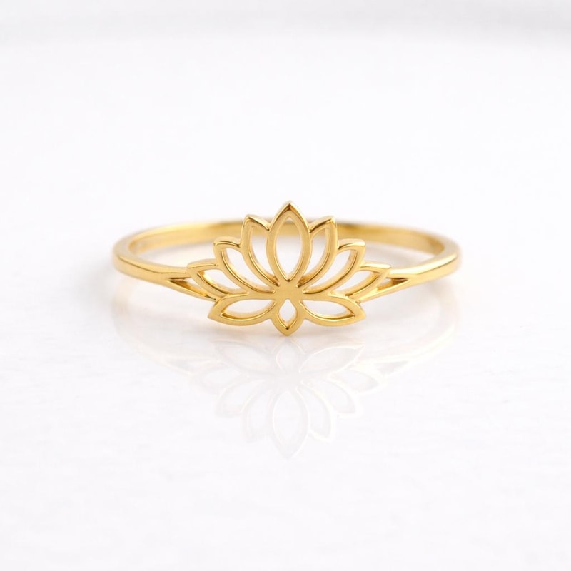 Lotus Ring - Etsy