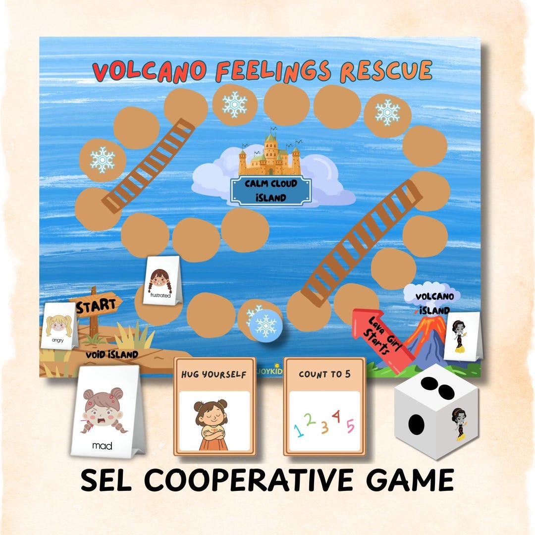 Calm Cloud Escape Board Game | Anger Management & Coping Skills SEL ...